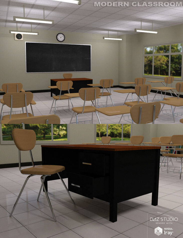Modern Classroom - Render-State