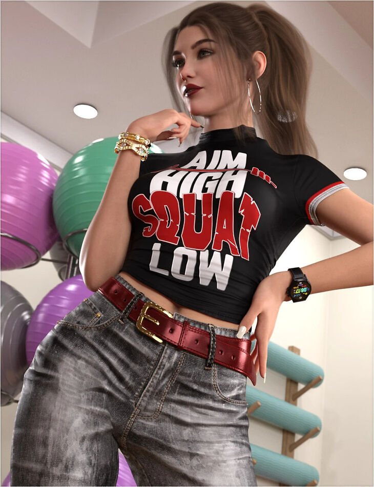 Extended Textures for dForce SU Long Jeans – Render-State